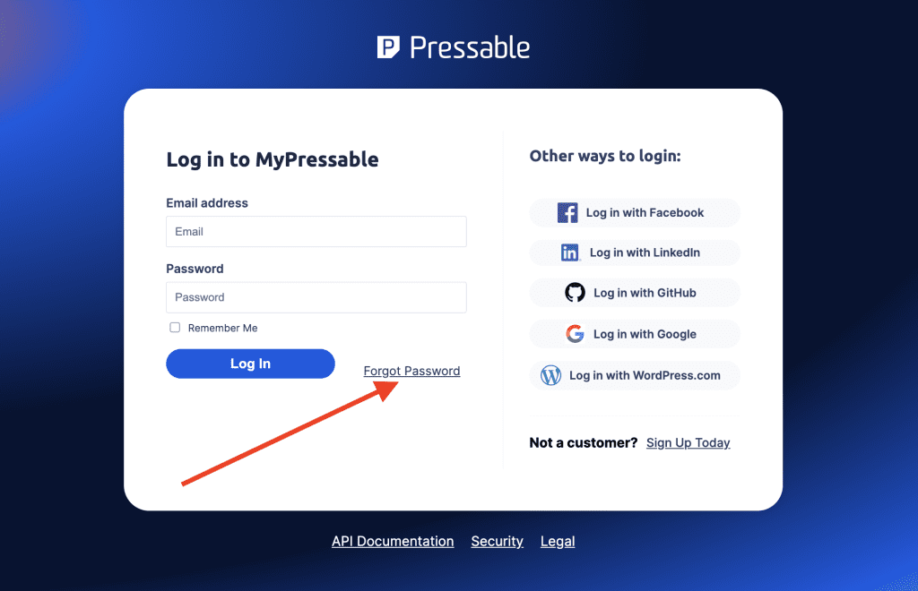 Reset Your Passwords | Pressable